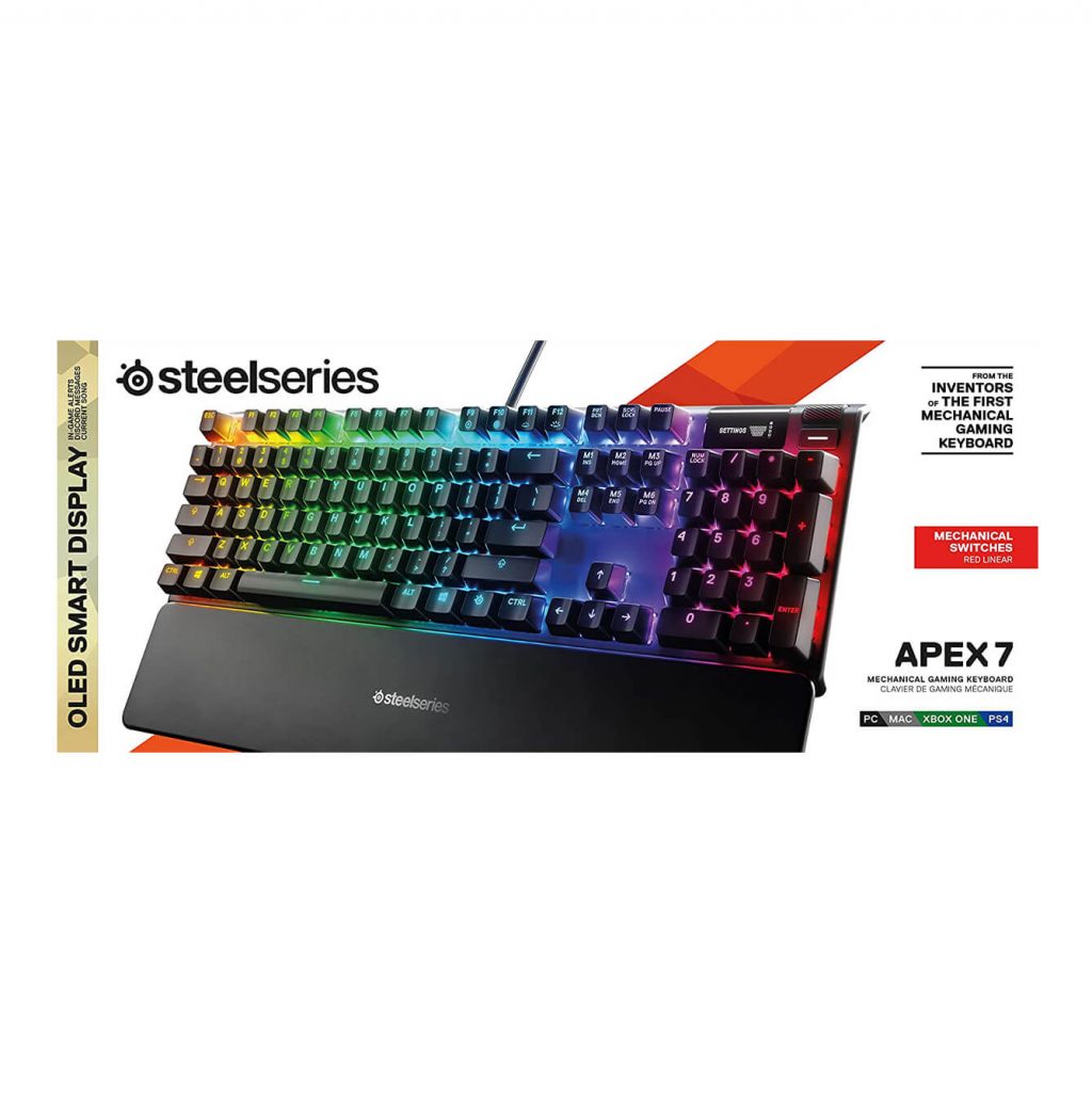 STEELSERIES Apex 7 Mechanical Gaming Keyboard - STEELSERIES QX2 BLUE ...
