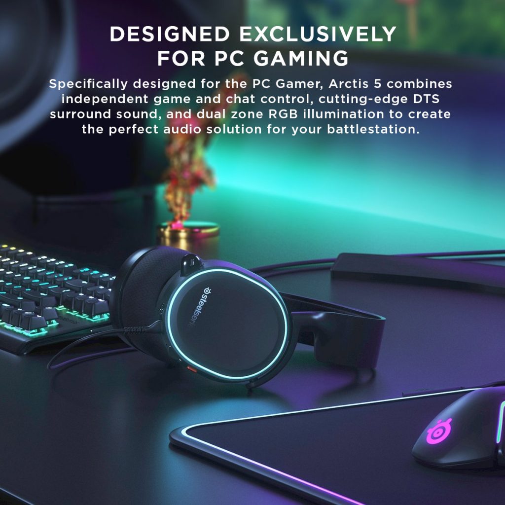 STEELSERIES Arctis 5 Surround Sound RGB Gaming Headset - Mr.IT Computer