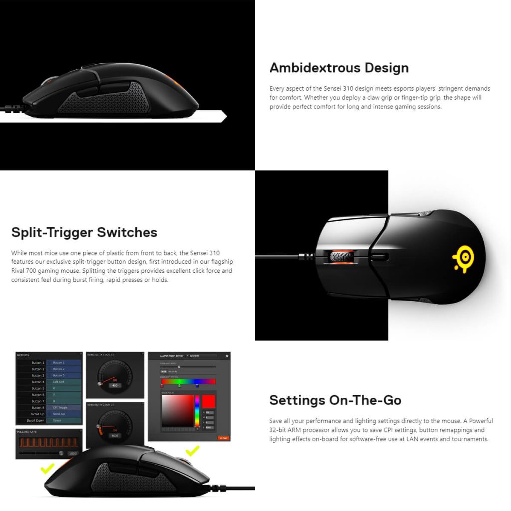 STEELSERIES Sensei 310 Gaming Mouse - Mr.IT Computer
