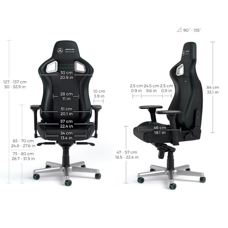 NOBLECHAIRS Epic - Mercedes Amg Petronas F1 Team Premium Gaming Chairs ...