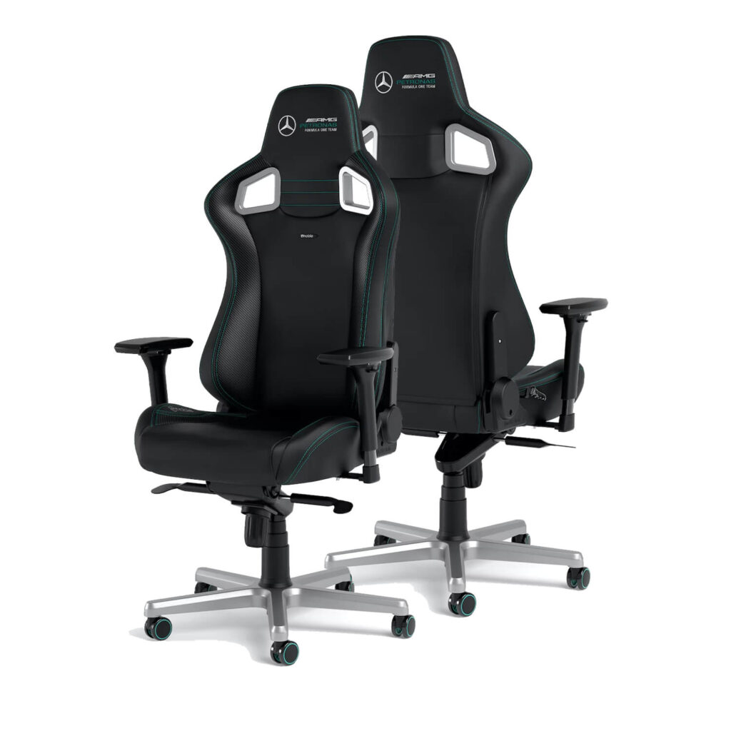 NOBLECHAIRS Epic - Mercedes Amg Petronas F1 Team Premium Gaming Chairs ...