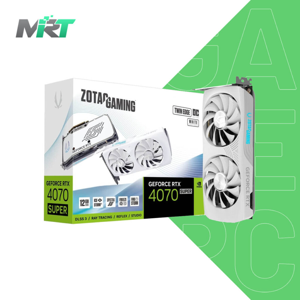 ZOTAC Gaming GeForce RTX 4070 Super Twin Edge OC White 12GB GDDR6X GPU ...