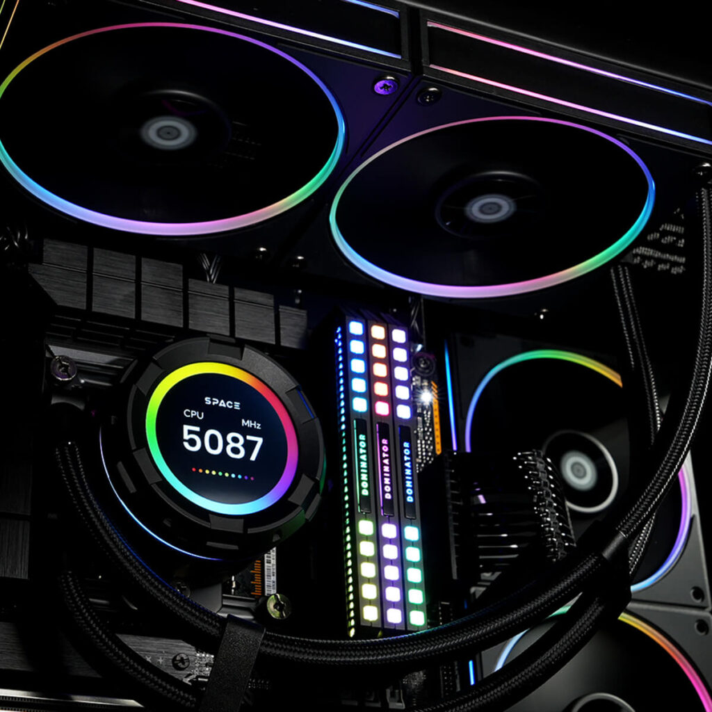 ID-COOLING SPACE SL240 LCD Watercooling Liquid CPU Cooler - Mr.IT Computer